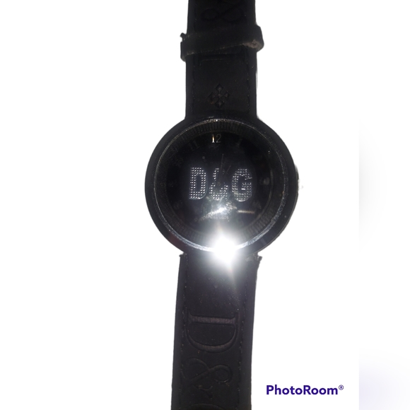 D&G | Accessories | Black Unisex Watch W Dg Beautifully Crafted In ...